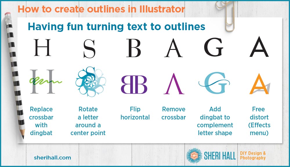 How To Create Outlines In Illustrator Sheri Hall