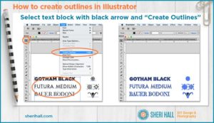 How to create outlines in Illustrator - Sheri Hall
