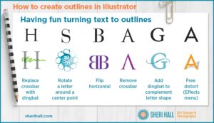 How to create outlines in Illustrator - Sheri Hall