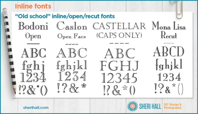 Where to find awesome inline fonts - Sheri Hall