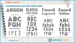 Where to find awesome inline fonts - Sheri Hall
