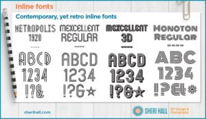 Where to find awesome inline fonts - Sheri Hall