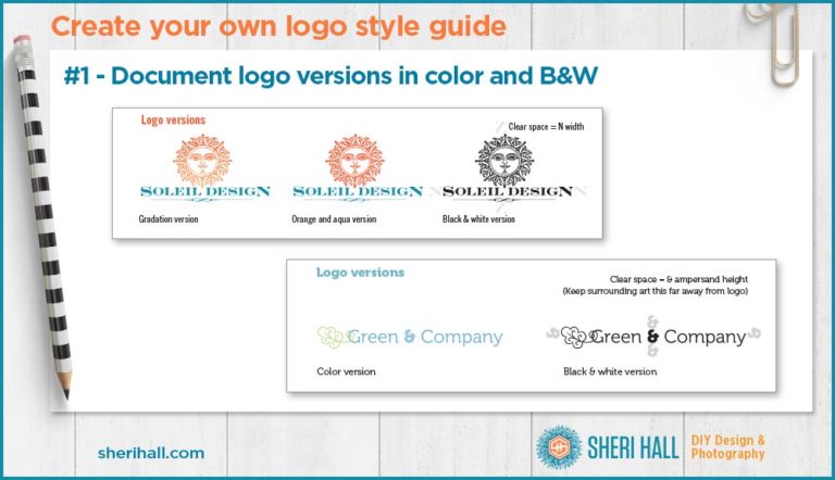 5 necessary elements to include on your logo style guide - Sheri Hall