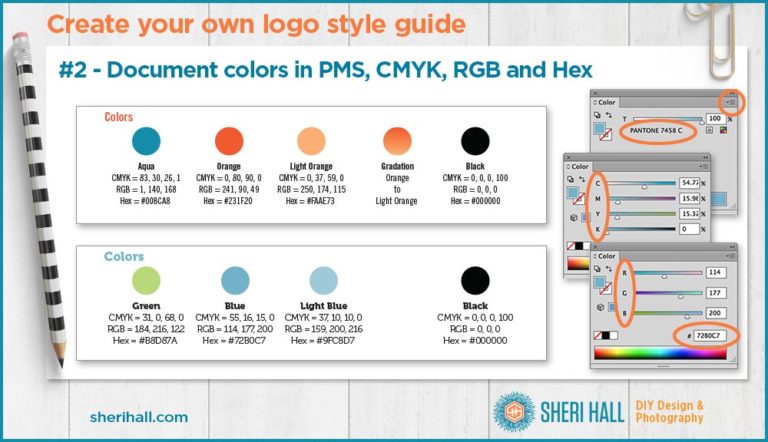 5 necessary elements to include on your logo style guide - Sheri Hall